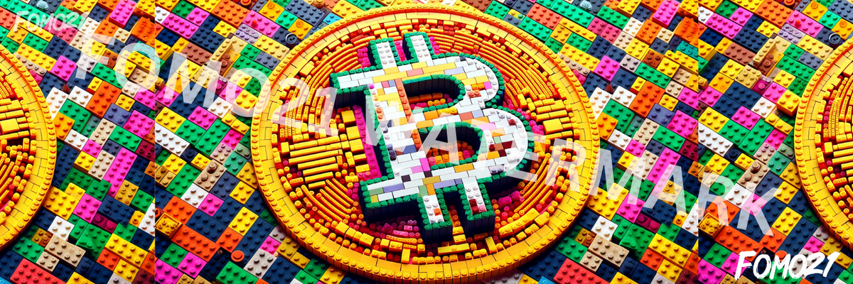 Bitcoin Legos X (Twitter) Banner | fomo21