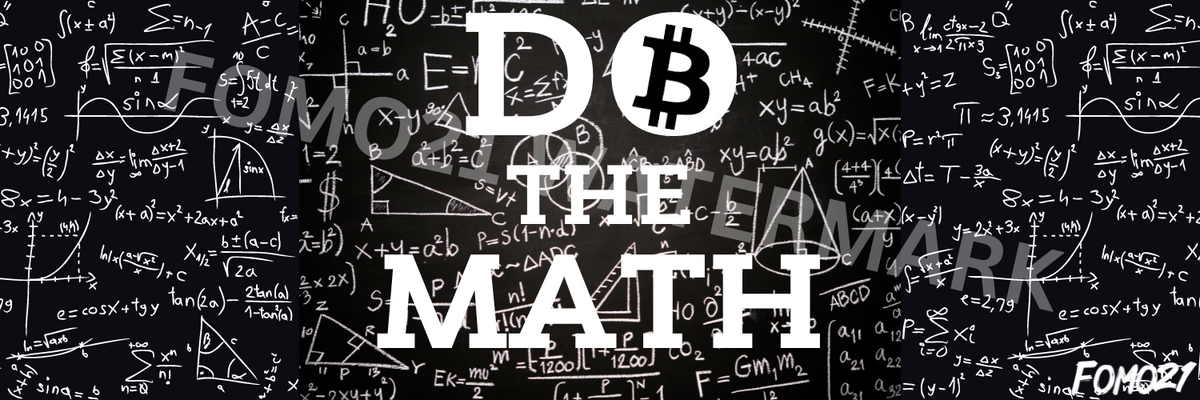 Do The Math Bitcoin X (Twitter) Banner | fomo21