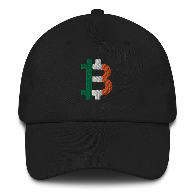 Irish Flag Bitcoin B Dad Hat | fomo21